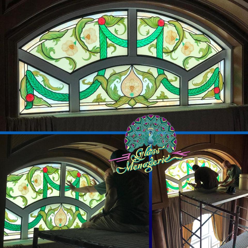 Custom stained glass windows and doors, homes and office