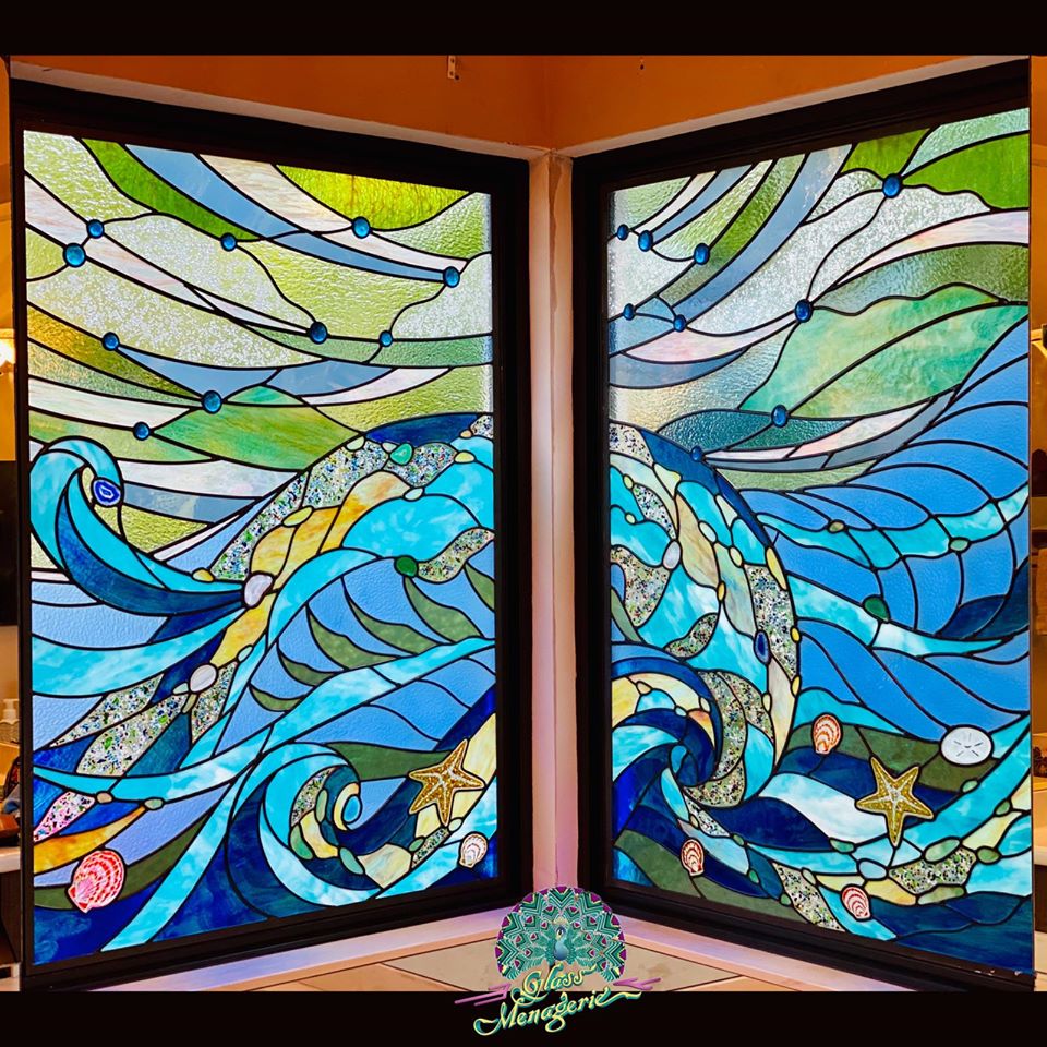 Custom stained glass windows and doors, homes and office
