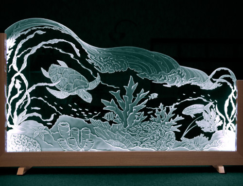 Decorative Glass Panels - LED illuminated Etched Glass Art